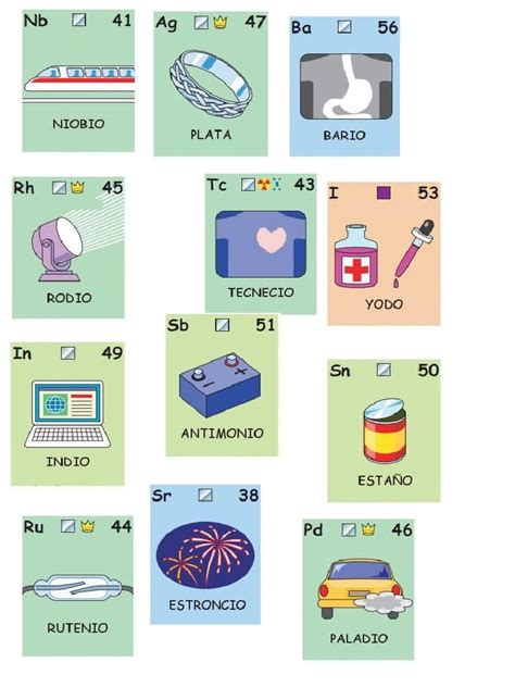 Tablas Para Una Loteria De La Tabla Periodica Pdf