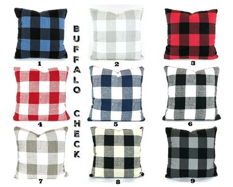 Farmhouse Buffalo Check Throw Pillow Covers Decorative Pillows Cushions