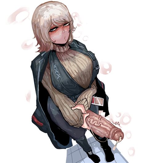 Rule 34 1futa Balls Blonde Hair Blush Breasts Clothed Clothing