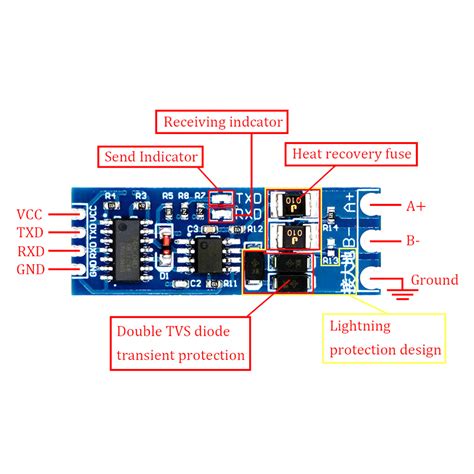 Rcmall 100pcs Hw 519 Ttl To Rs485 Module 485 To Serial Uart Level