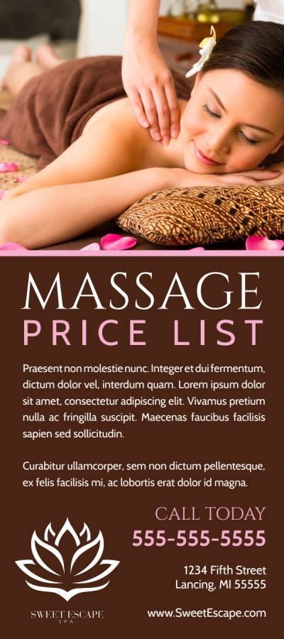 Massage Therapy Flyers