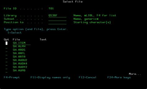 Python How To Programmatically Read Files With Sh Prefix On As400