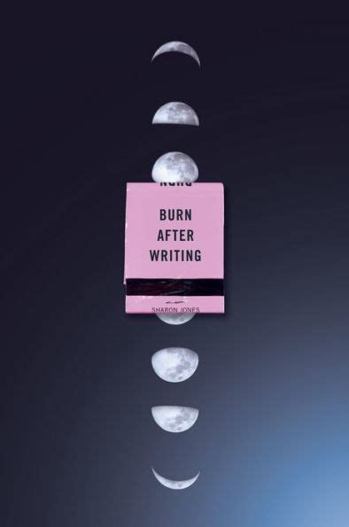Burn After Writing Moon Phases By Sharon Jones Paperback Barnes