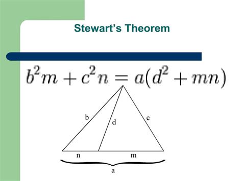 Ppt Stewarts Theorem Powerpoint Presentation Id769874