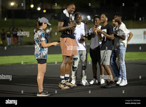 Nba Basketball Player Dwight Howard And His Son Braylon Howard To