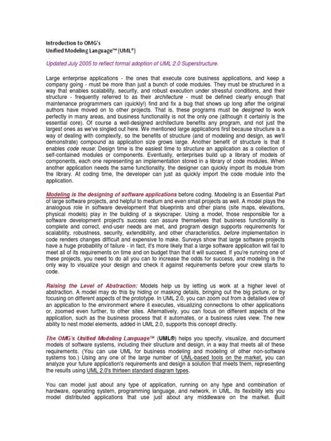 introduction to omg s unified modeling language™ uml® pdf object