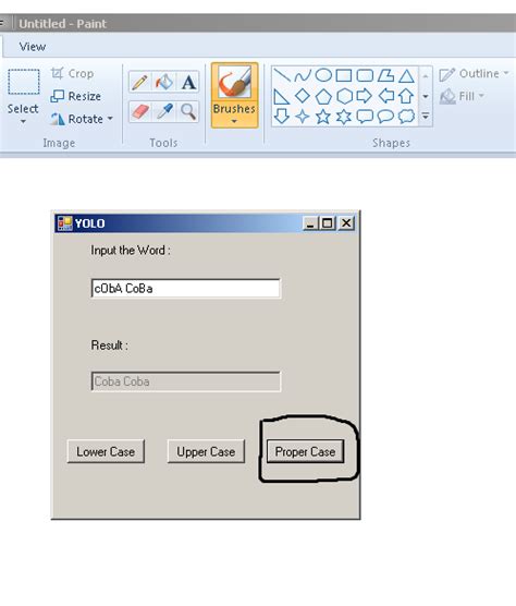 YOLO Membuat Tutorial Proper Case Dengan Menggunakan Microsoft Visual