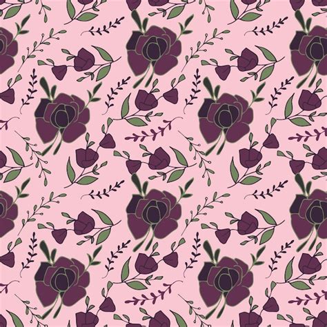 Seamless Floral Pattern Fabric Vectors And Illustrations For Free