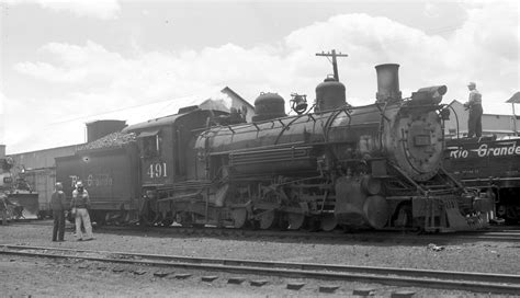 Dandrgw Locomotive Narrow Gauge Engine Number 491 Engine Type 2 8 2