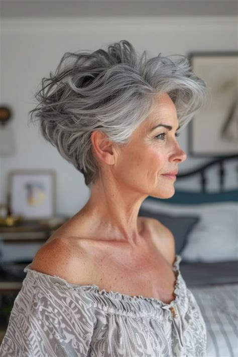 Gray Pixie Hairstyles For The Modern Chic Woman