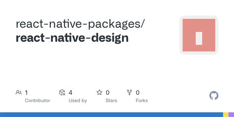 Github React Native Packages React Native Design