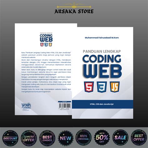 Jual Panduan Lengkap Coding Web Html Css Dan Javascript Yash Media Shopee Indonesia