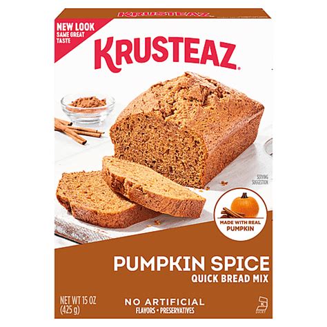Krusteaz Quick Bread Mix Pumpkin Spice 15 Oz Pantry Hames Corporation