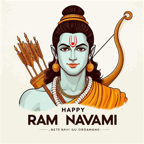 Premium Vector Lord Shri Ram Vector Illustration Ram Navami Special
