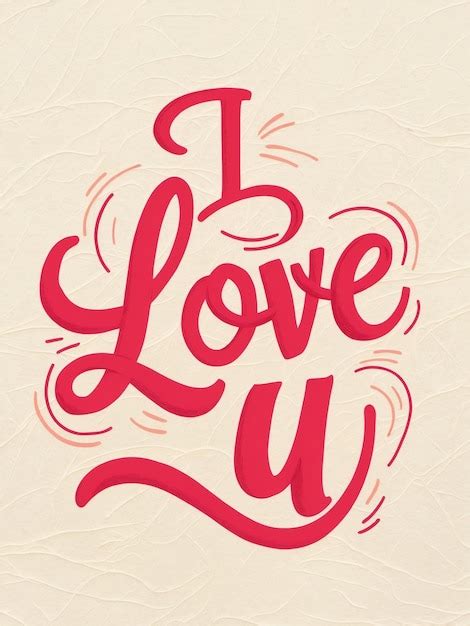 Creative I Love U Image With Sweet Message Premium Ai Generated Image