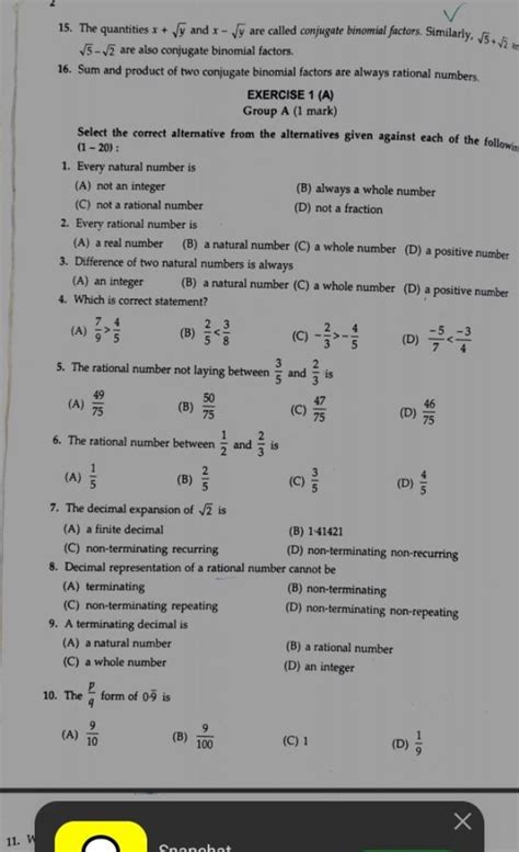 The Quantities Xy And X−y Are Called Conjugate Binomial Factors Simil