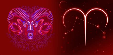 Aries Symbol Red