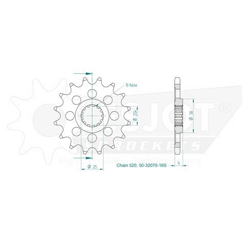 Sprocket Front 520 16t Sp For Kawasaki Ninja 300 Non Abs Ex300 2016