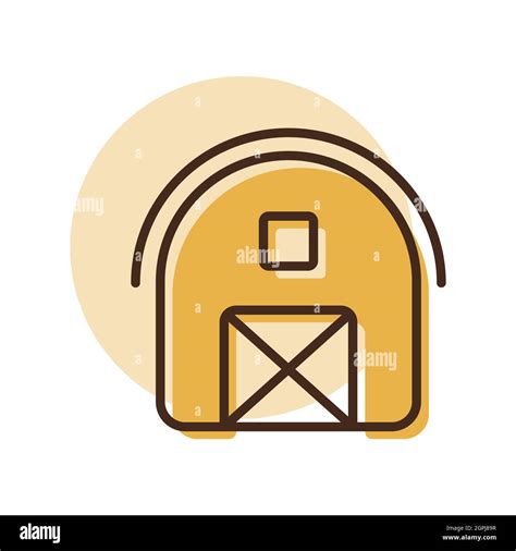 Farm Barn Vector Flat Icon Stock Vector Image And Art Alamy