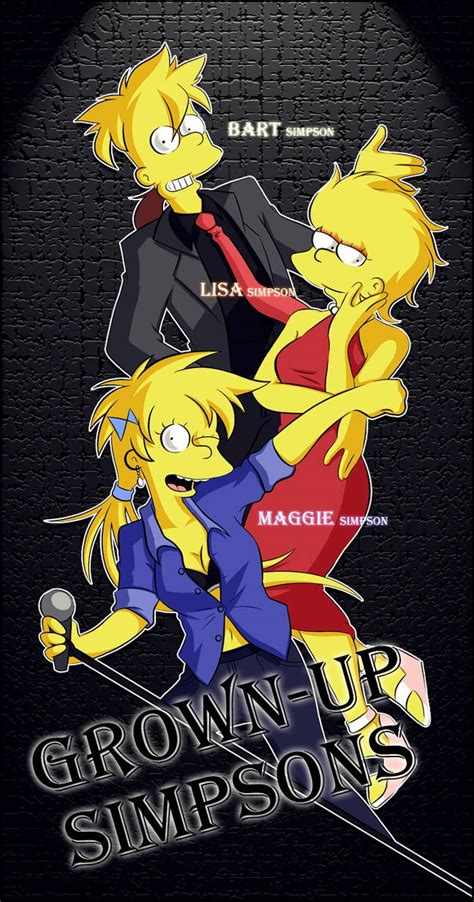 Grown Up Simpsons Bart Lisa Maggie By Matsuri1128 On Deviantart