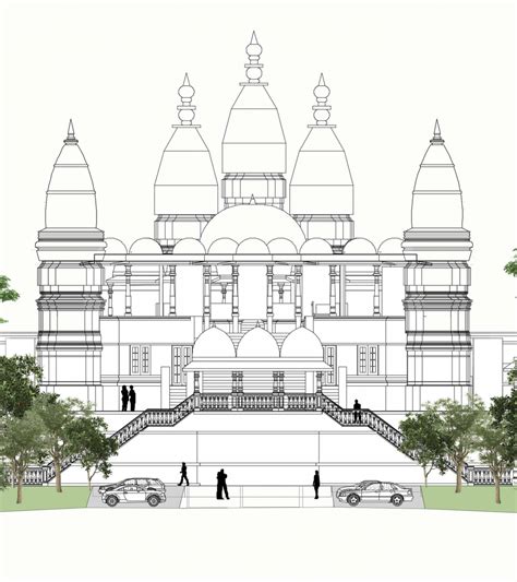 Baps Hindu Temple Nicholas Bray Landscape Architect