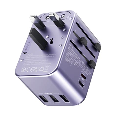 Rock T62 355w Global Travel Multifunctional Plug Pd Charger Power