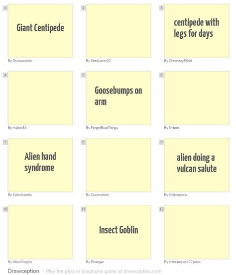 Giant Centipede Drawception