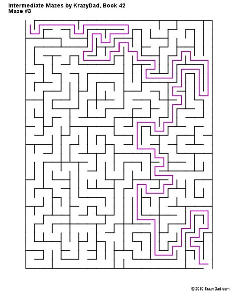 Intermediate Mazes Answers