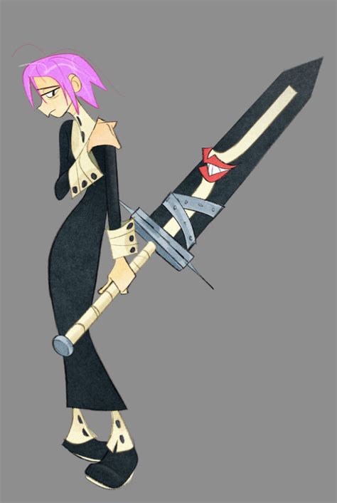 Safebooru 1other Bags Under Eyes Black Dress Black Shoes Crona Soul