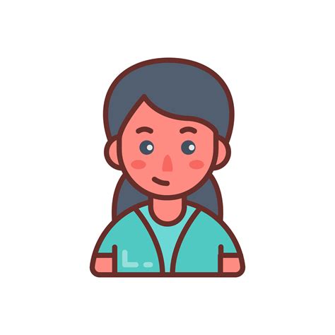 Shy Girl Icon In Vector Logotype 40359416 Vector Art At Vecteezy