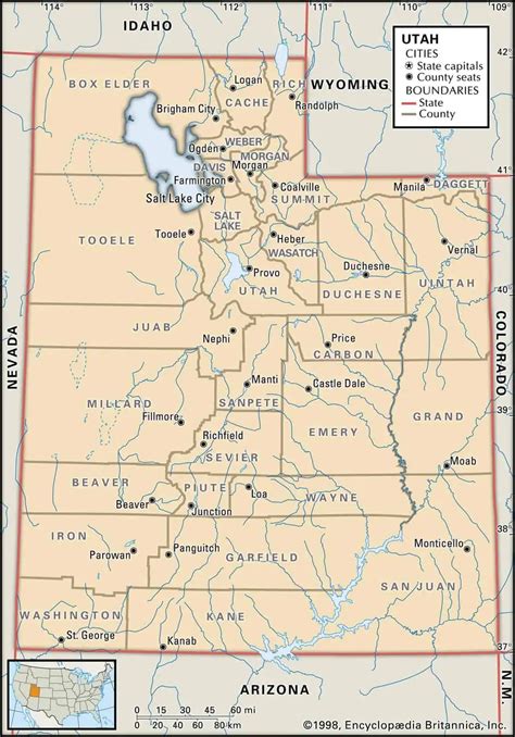 Map Of Utah