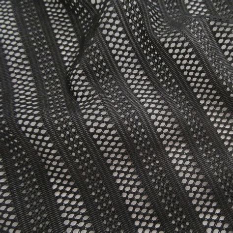 Black Stretch Mesh Fabric