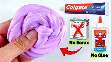 How To Make Slime Without Glue Or Borax No Glue No Borax Fluffy