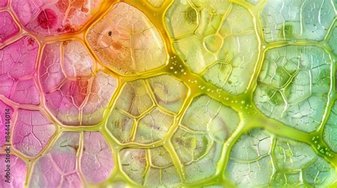 Differential Interference Contrast Microscopy Image Showing The Density Of Plasmodesmata In