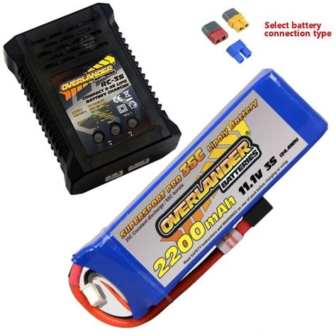 Overlander Supersport Lipo Battery And Charger 3s 111v 2200mah 35c Xt60
