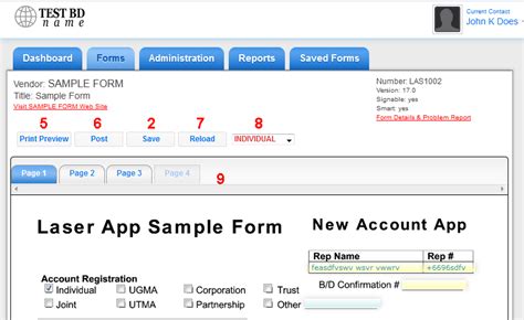 Form Navigation Overview