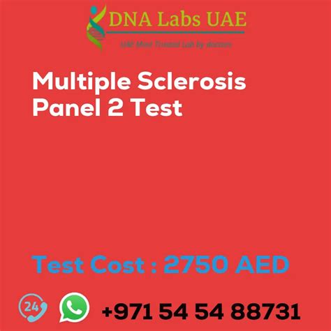 Multiple Sclerosis Panel 2 Test Cost Dna Labs Uae