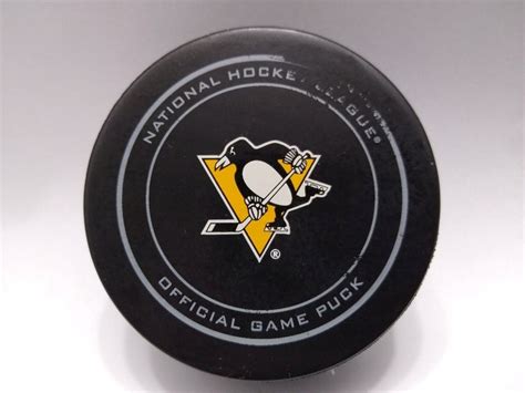 2017 Pittsburgh Penguins Nhl 100 Year Anniversary Nhl Game Used Hockey