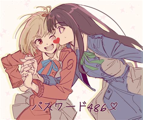Nishikigi Chisato And Inoue Takina Lycoris Recoil Drawn By Koyomania