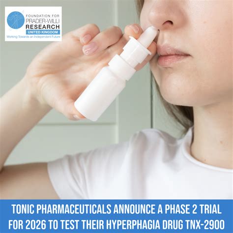 Tnx2900 Trial To Target Hyperphagia In Pws Foundation For Prader