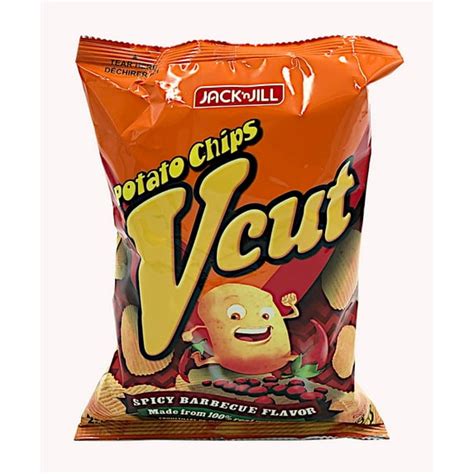Jack And Jill V Cut Potato Chips Spicy Barbecue Pack Of 10