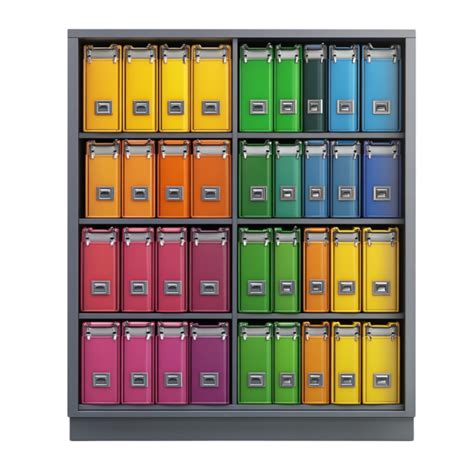 A Shelf With Many Colorful File Boxes 56252638 Png A Shelf With Many Colorful File Boxes 56252638 Png
