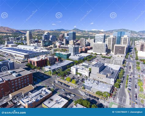 Salt Lake City Aerial View Utah Usa Stock Image Image Of Hill