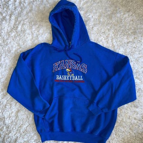 Kansas Jayhawks Basketball Mens Ncaa National Champs Hoodie Pullover