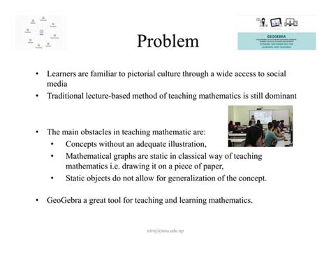 Integration Of Geogebra In Teaching Mathematics Pdf Educational Assessment Education