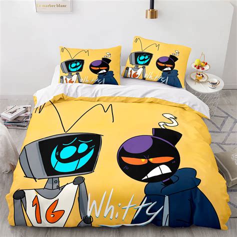 Game Fnf Whitty Cosplay Bedding Set Quilt Covers Ebuycosuk