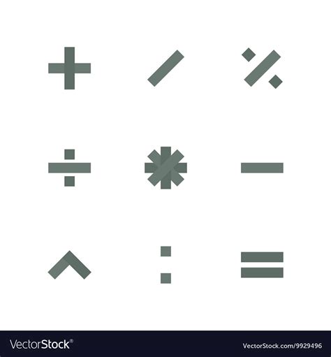 Math Operation Symbols Math Operations Vector Images Over 1400