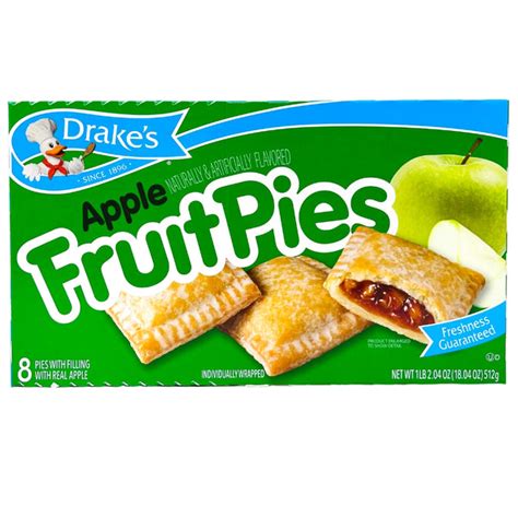 Drakes Apple Fruit Pies 8 Pc Box Iwholesalecandyca