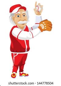 1077 Old Man Baseball Stock Vectors And Vector Art Shutterstock