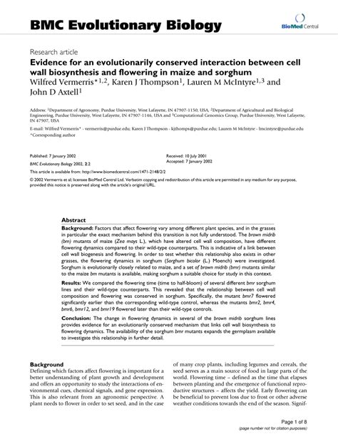 Pdf Evidence For An Evolutionarily Conserved Interaction Between Cell